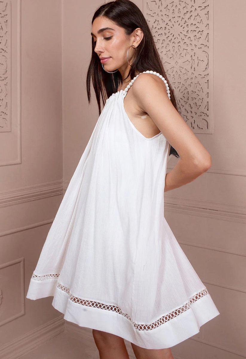 Scarlet Poppies Pearls on a string dress – Tuula